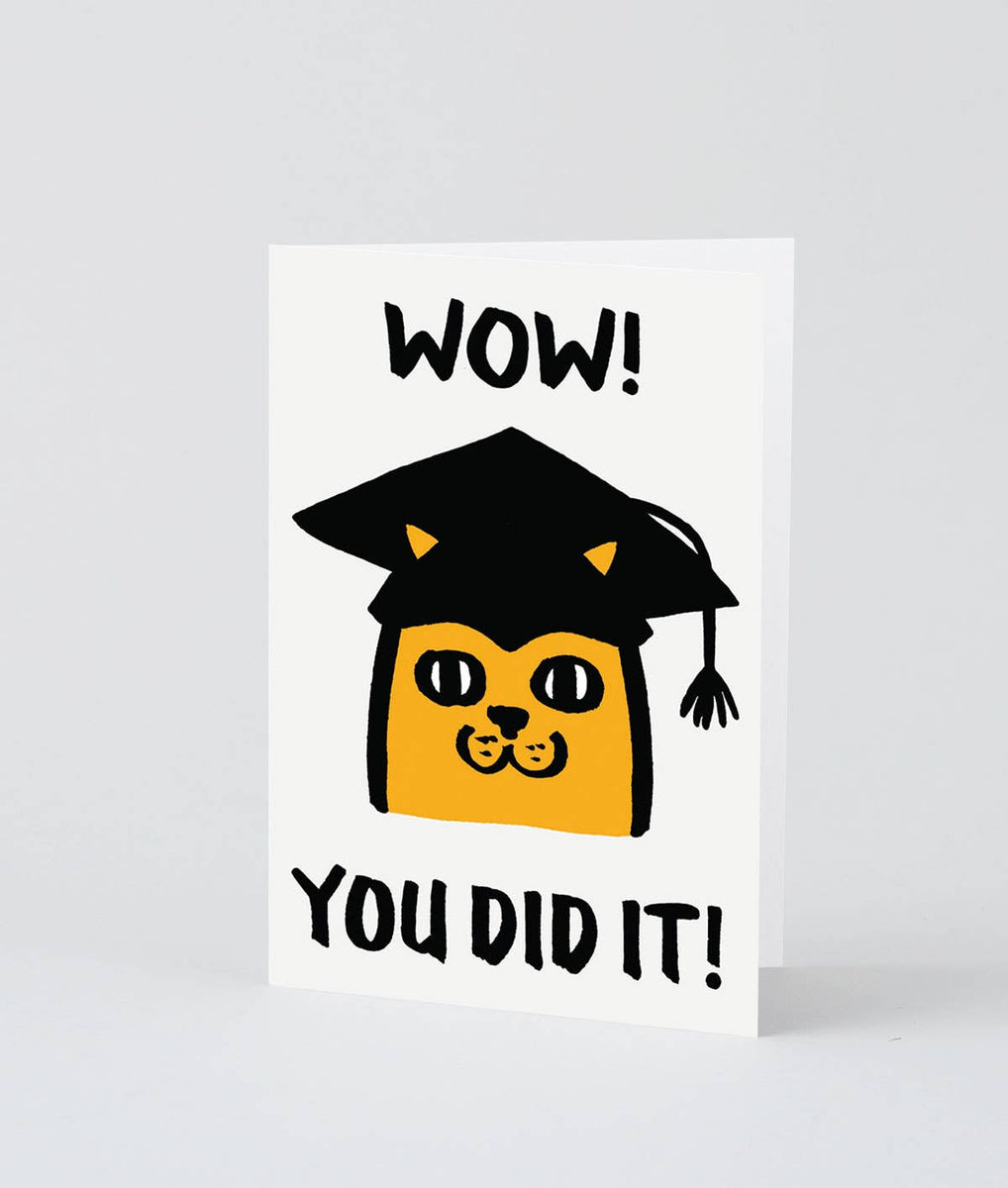 Wow You Did It Graduation Greeting Card – Mutual Adoration + POST
