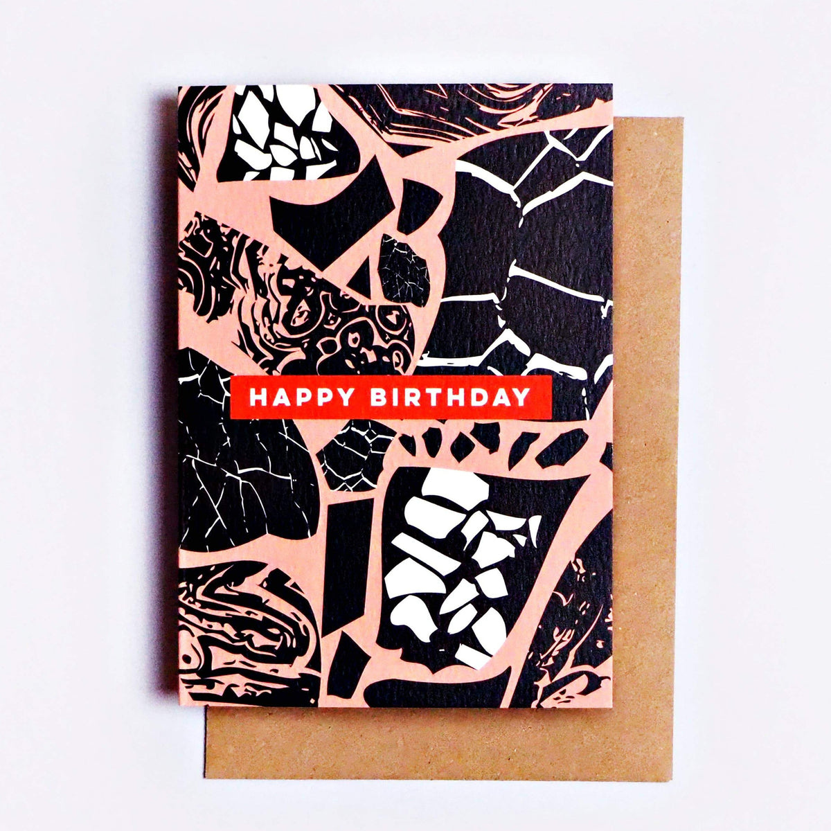 Terrazzo Collage Birthday Card – Mutual Adoration + POST