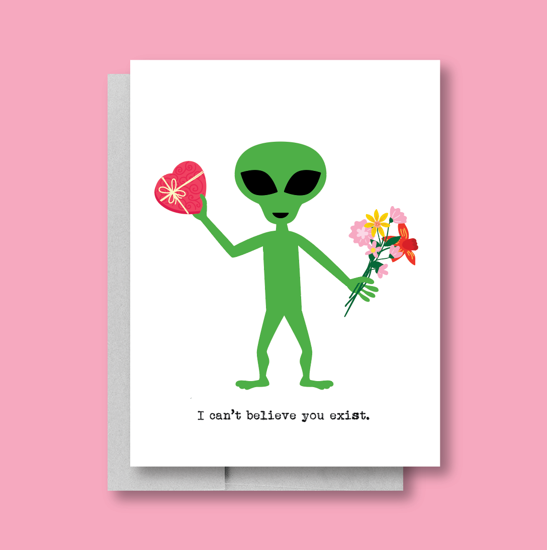 Alien Valentines Card – Mutual Adoration + POST