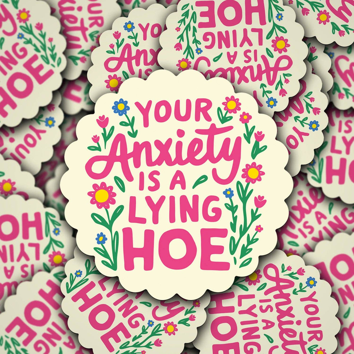 Your Anxiety is Lying Sticker – Mutual Adoration + POST