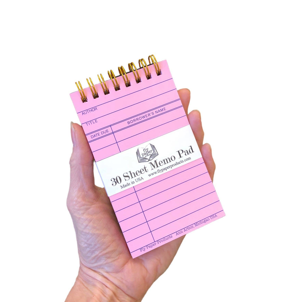 Pink Memo Pad Vintage Style Library Card – Mutual Adoration + POST