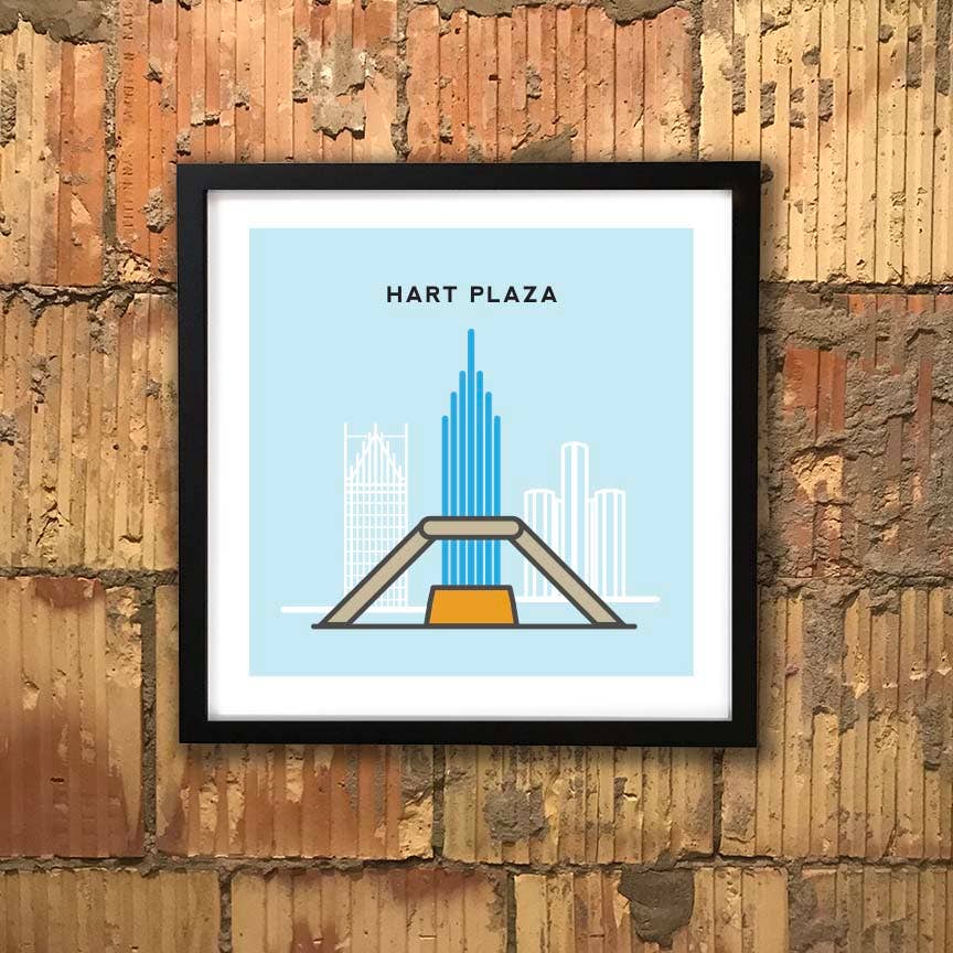 Hart Plaza 12x12 Art Print – Mutual Adoration + POST
