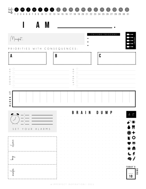 Daily ADHD Notepad Planner – Mutual Adoration + POST