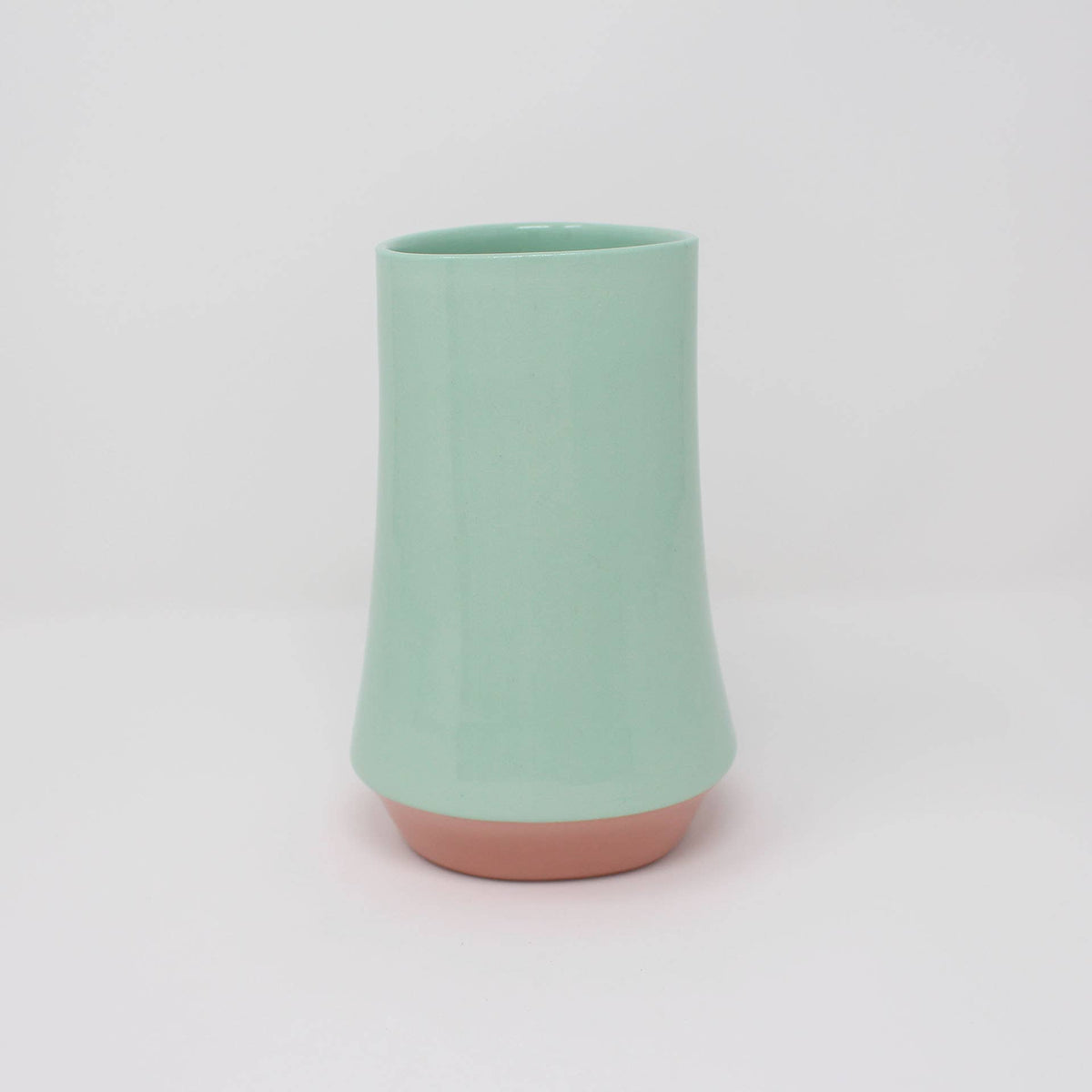 Bottom Curve Vase in Bermuda Blue + Pink – Mutual Adoration + POST