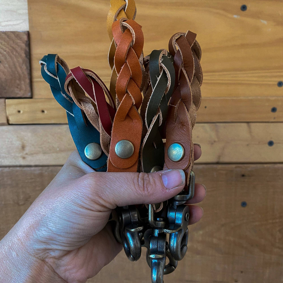 Braided Leather + Brass Key Clip Keychain – Mutual Adoration + POST