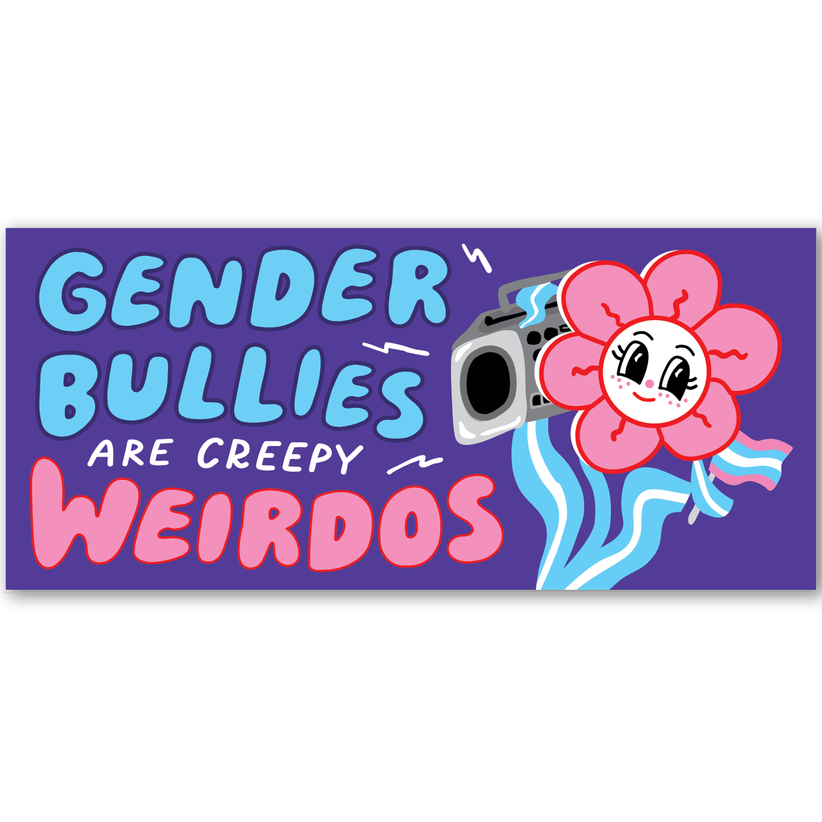 Gender Bullies Mini Bumper Sticker – Mutual Adoration + POST