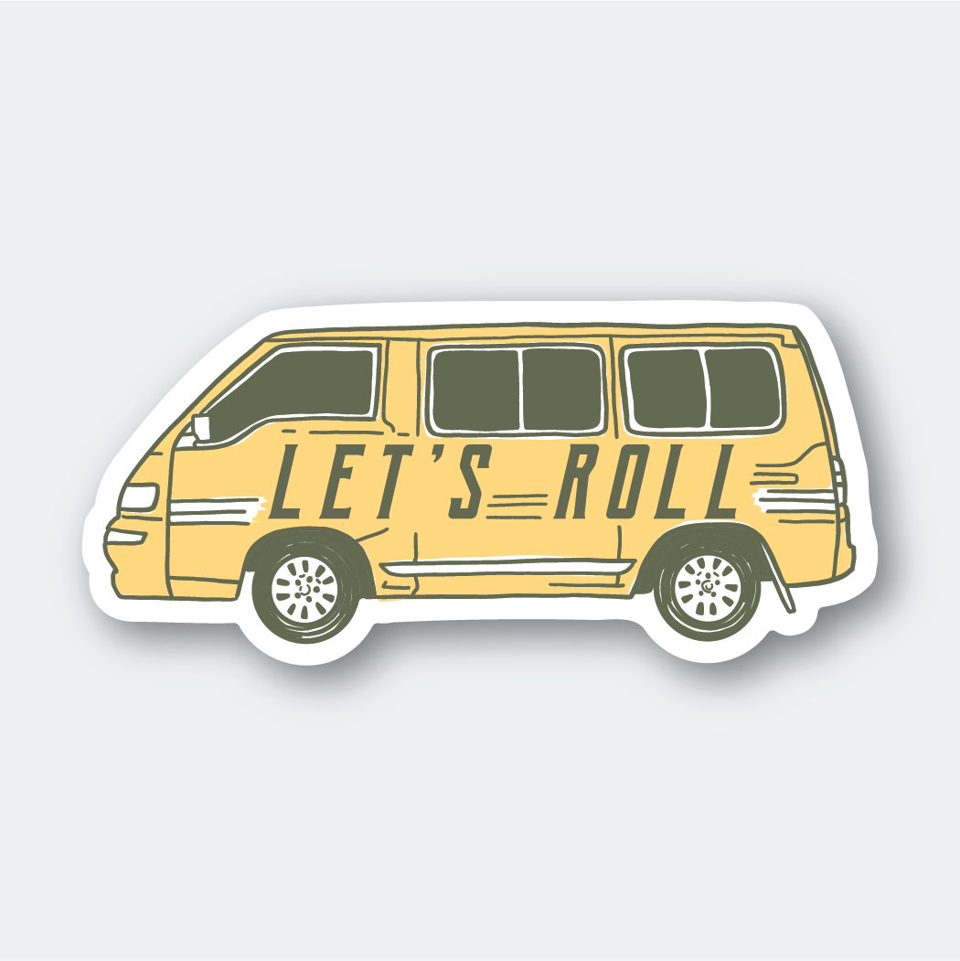 Van Let's Roll Sticker – Mutual Adoration + POST