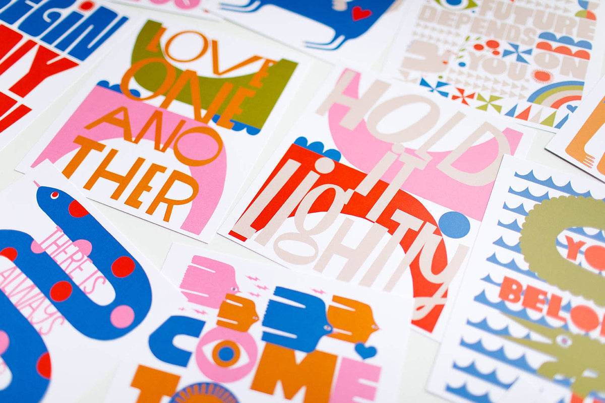 Set of 12 Begin Anyhow Mini Print Collection – Mutual Adoration + POST