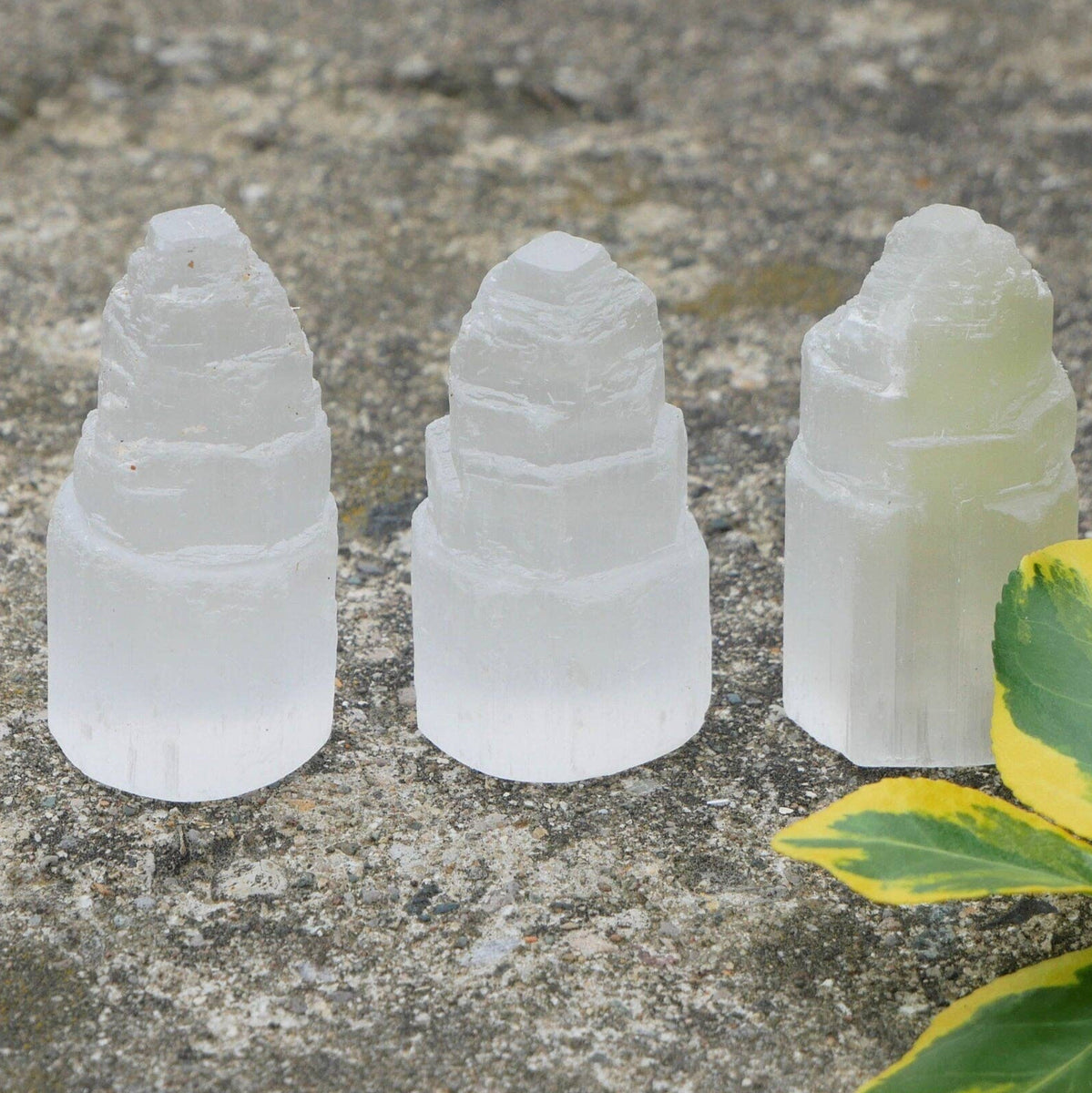 Selenite Polished Skyscraper Crystal Point – Mutual Adoration + POST