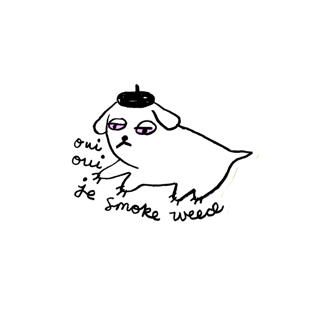 Weed Dog Sticker – Mutual Adoration + POST
