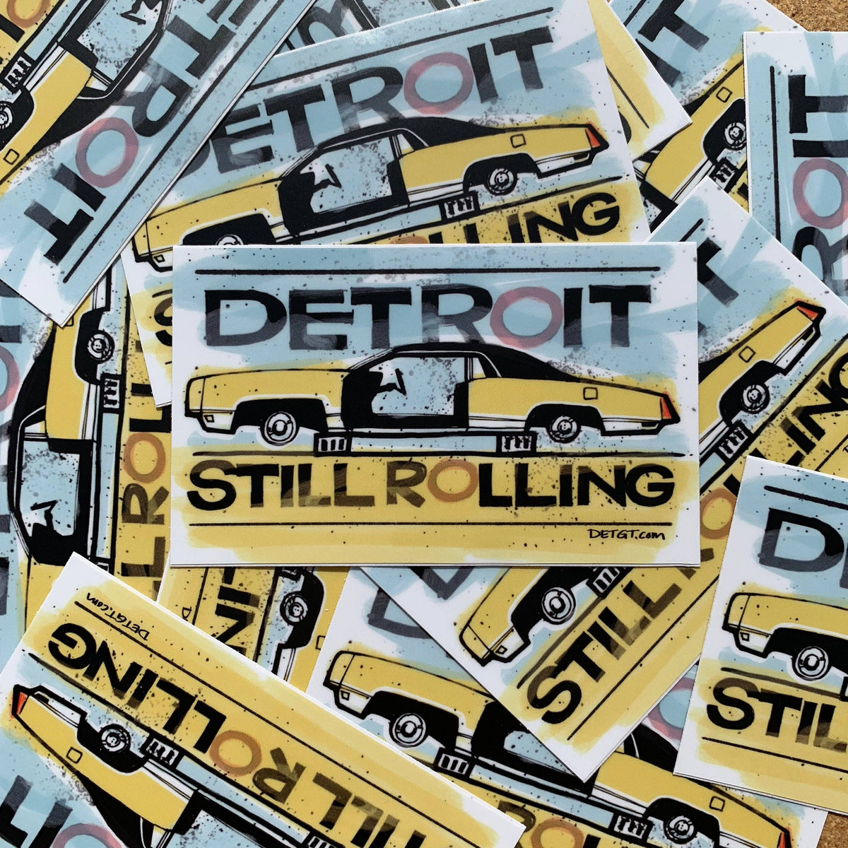 Detroit Still Rolling Sticker – Mutual Adoration + POST