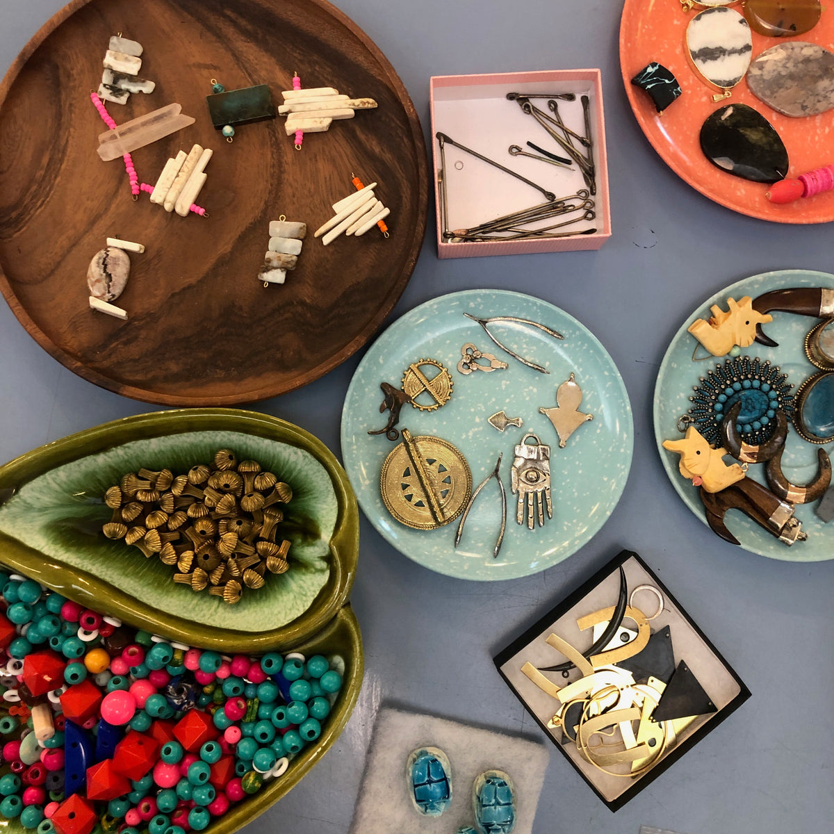 01/31/2026 Saturday 2:30-5pm Jewelry Workshop: Brass + Beads with Juli ...