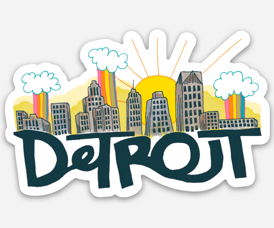 Detroit Skyline Magnet – Mutual Adoration + POST