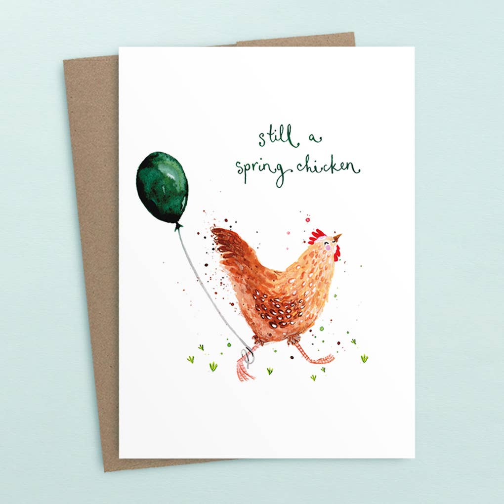 Still A Spring Chicken Birthday Card – Mutual Adoration + POST