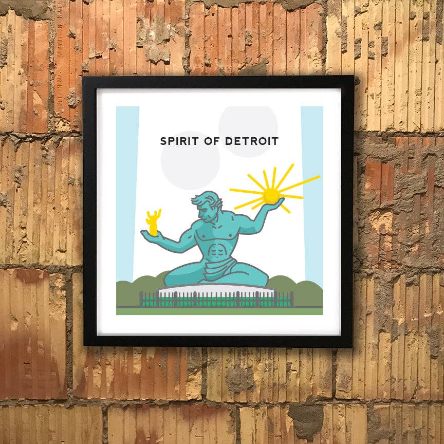 Spirit of Detroit 12x12 Art Print – Mutual Adoration + POST
