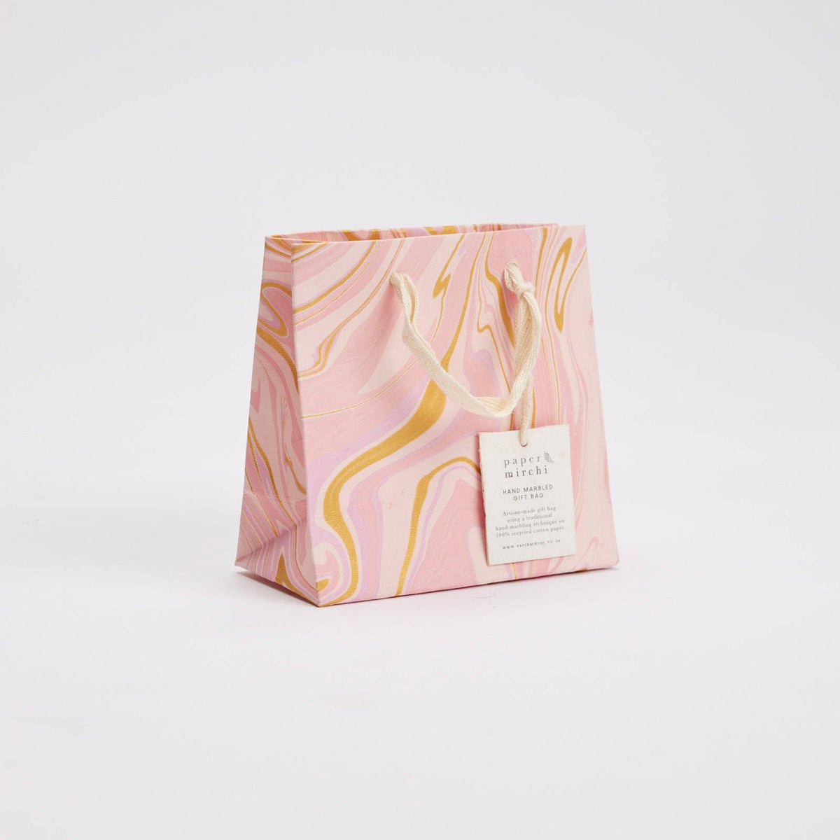 Pink Marshmallow Hand Marbled Gift Bag – Mutual Adoration + POST