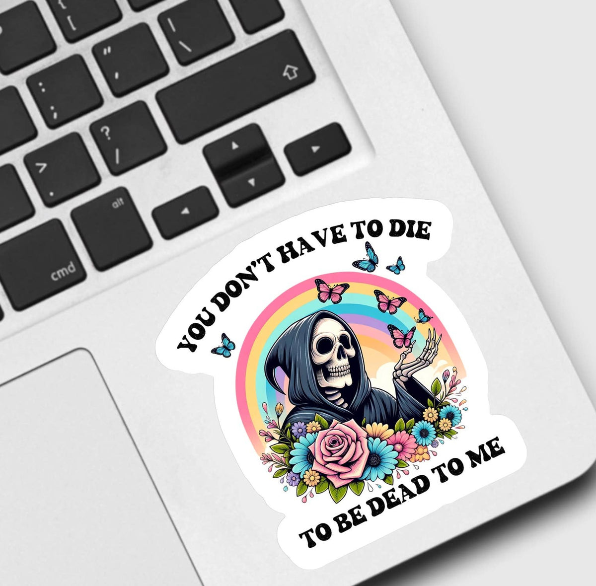 Skeleton Dead To Me Sticker – Mutual Adoration + POST