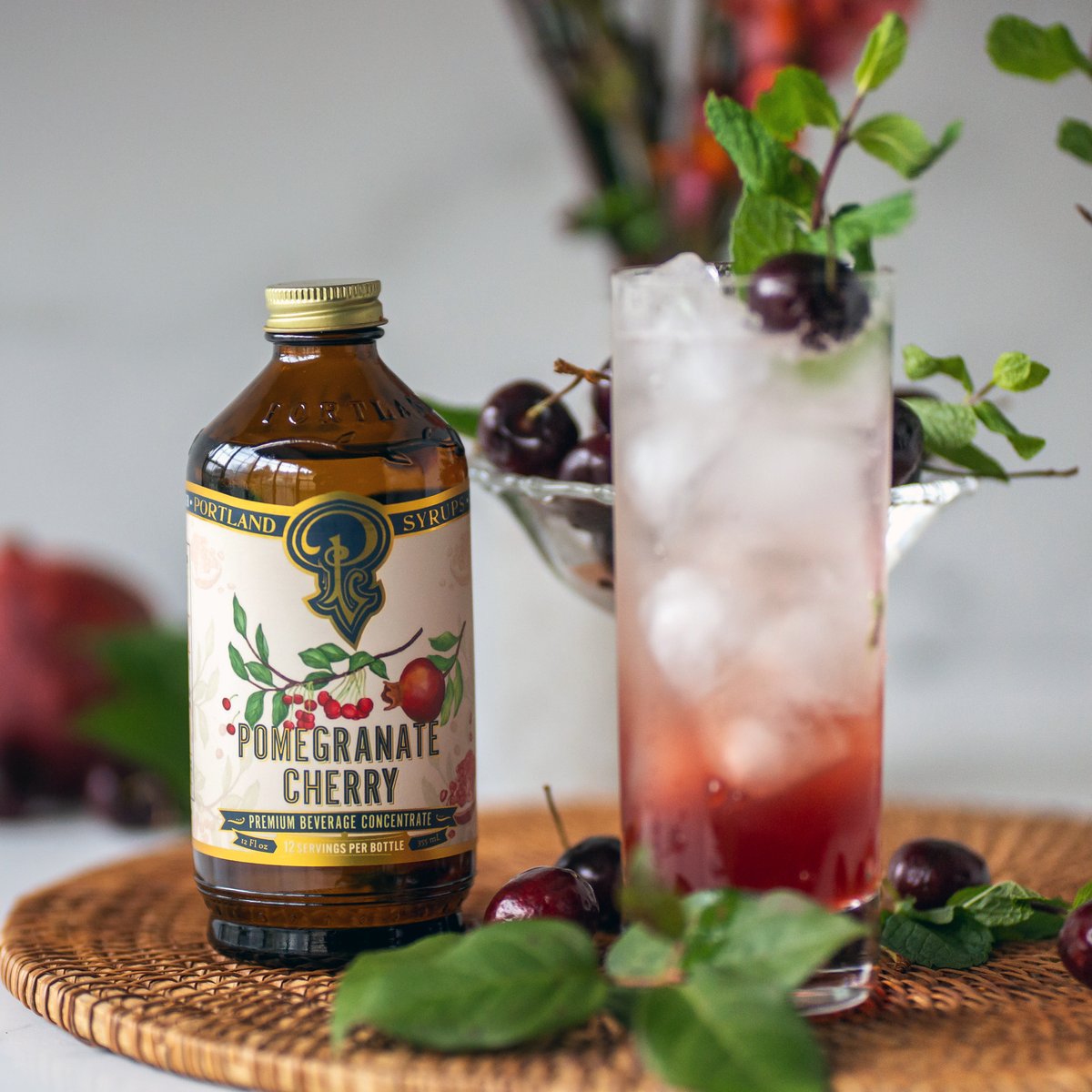 Pomegranate Cherry Craft Beverage Syrup Cocktail Mixer – Mutual ...