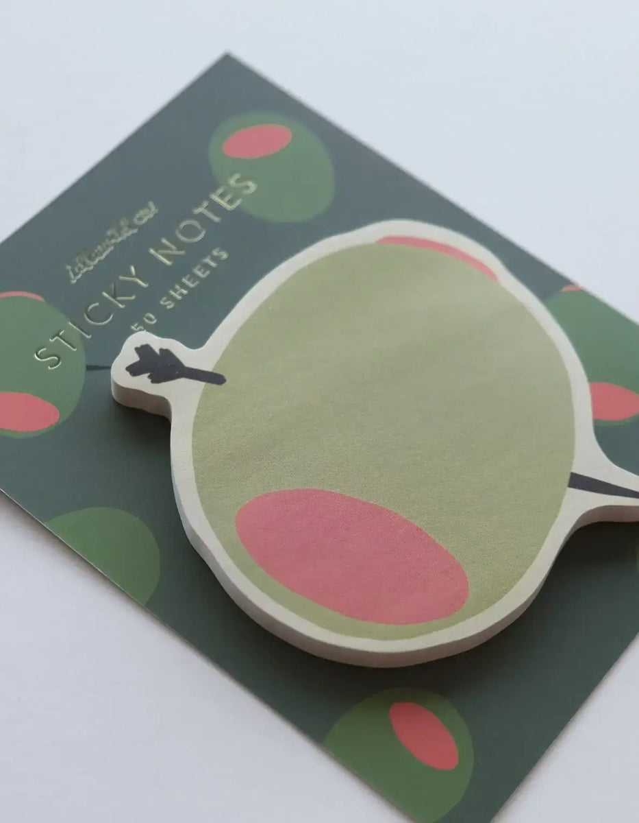 Olive Die-Cut Sticky Notepad – Mutual Adoration + POST