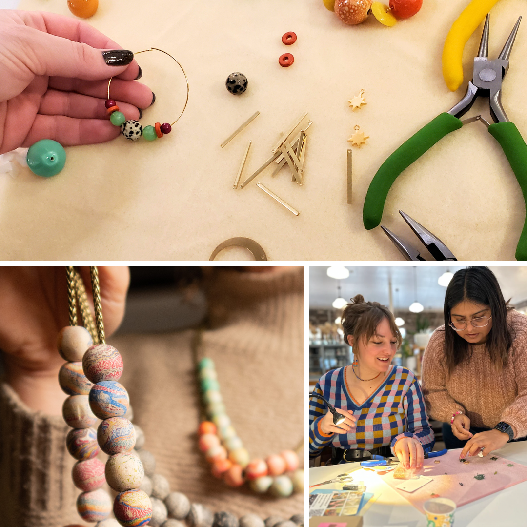 01/31/2026 Saturday 2:30-5pm Jewelry Workshop: Brass + Beads with Juli ...