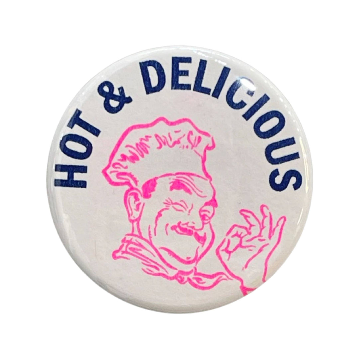 Hot & Delicious Big Button Pin – Mutual Adoration + POST