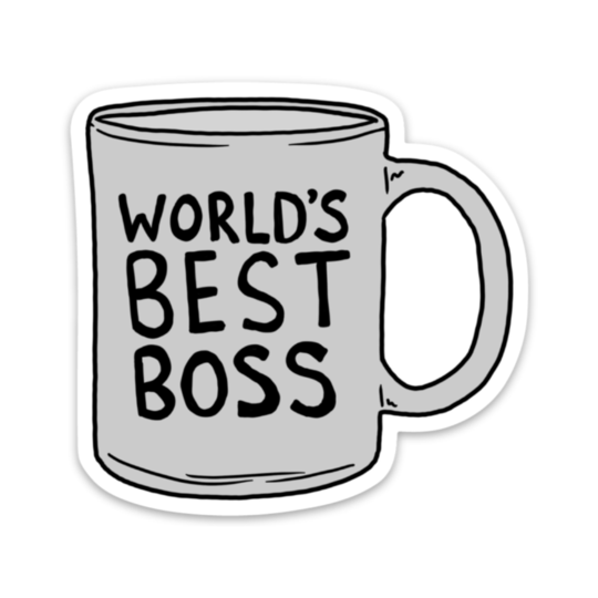 World's Best Boss Sticker – Mutual Adoration + POST