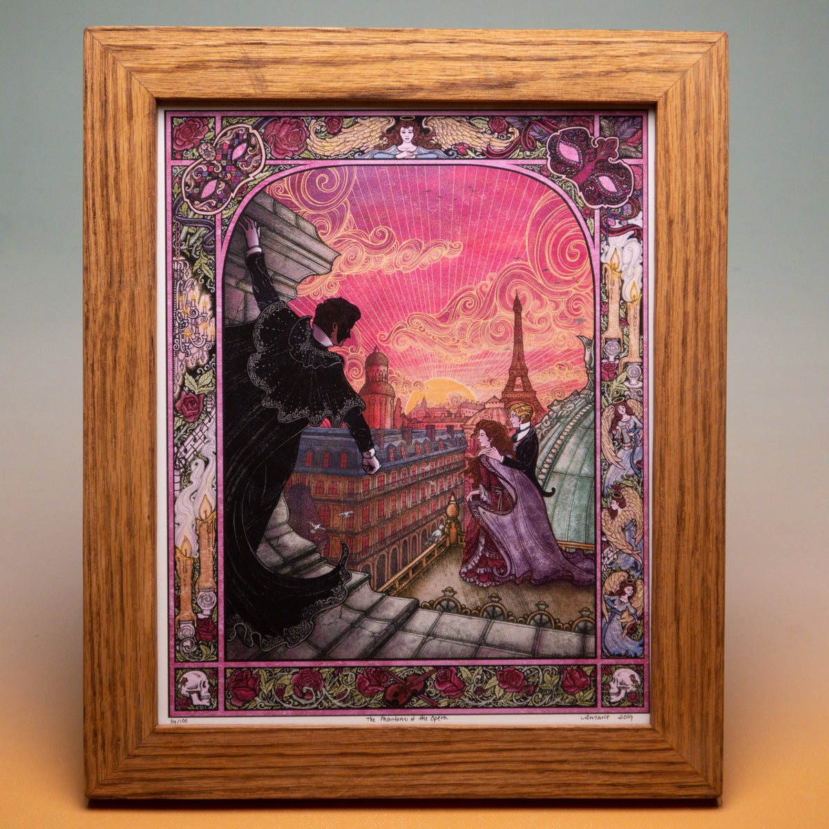 The Phantom Intaglio Art Print in Rich Brown Frame – Mutual Adoration ...