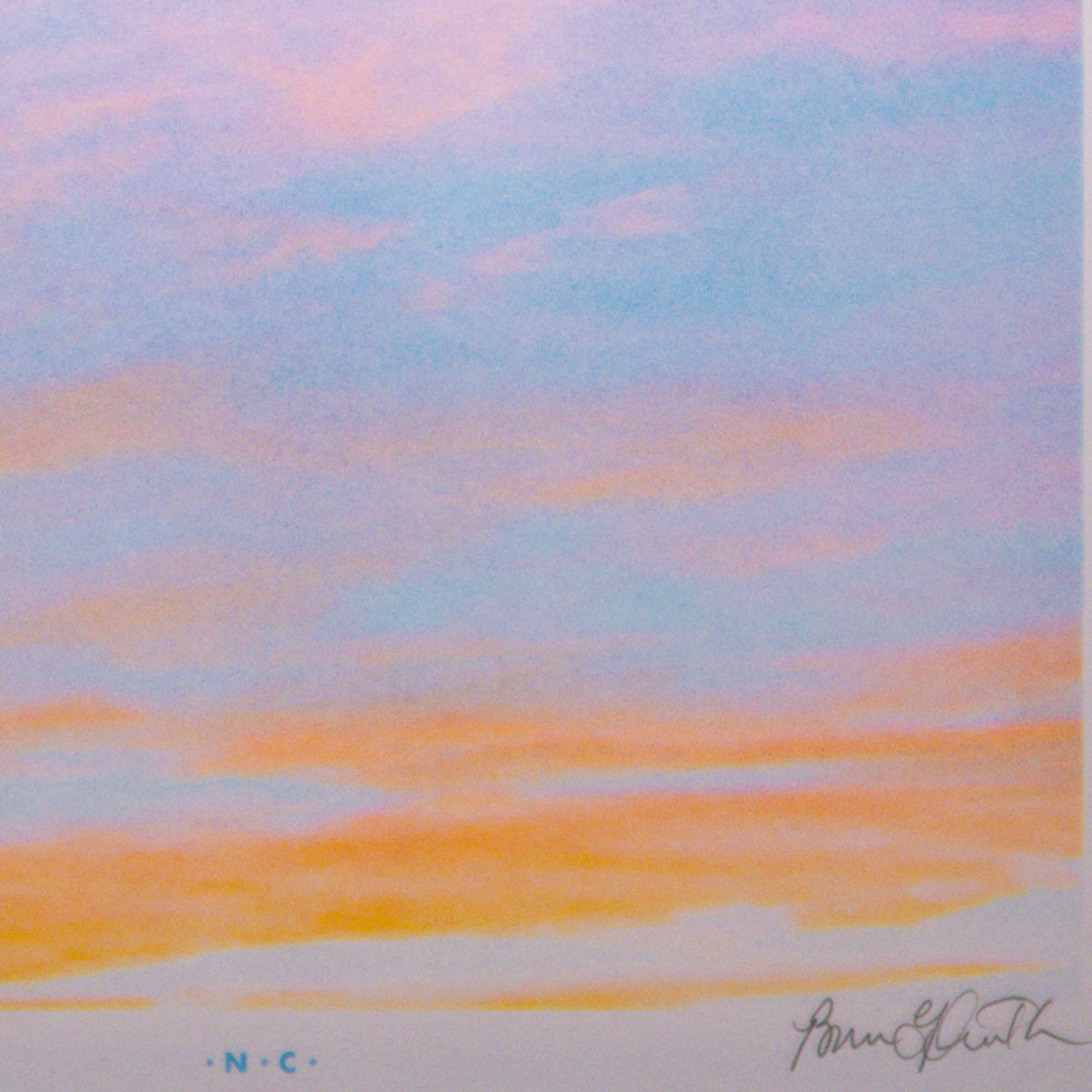 Hazy Sunset Riso Art Print in Reclaimed Wood Frame – Mutual Adoration ...