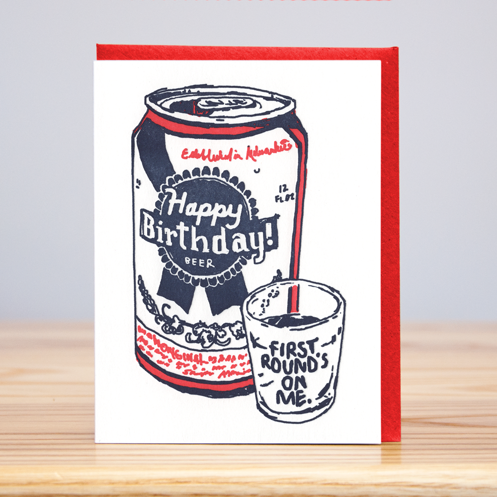 First Round Birthday Card – Mutual Adoration + POST