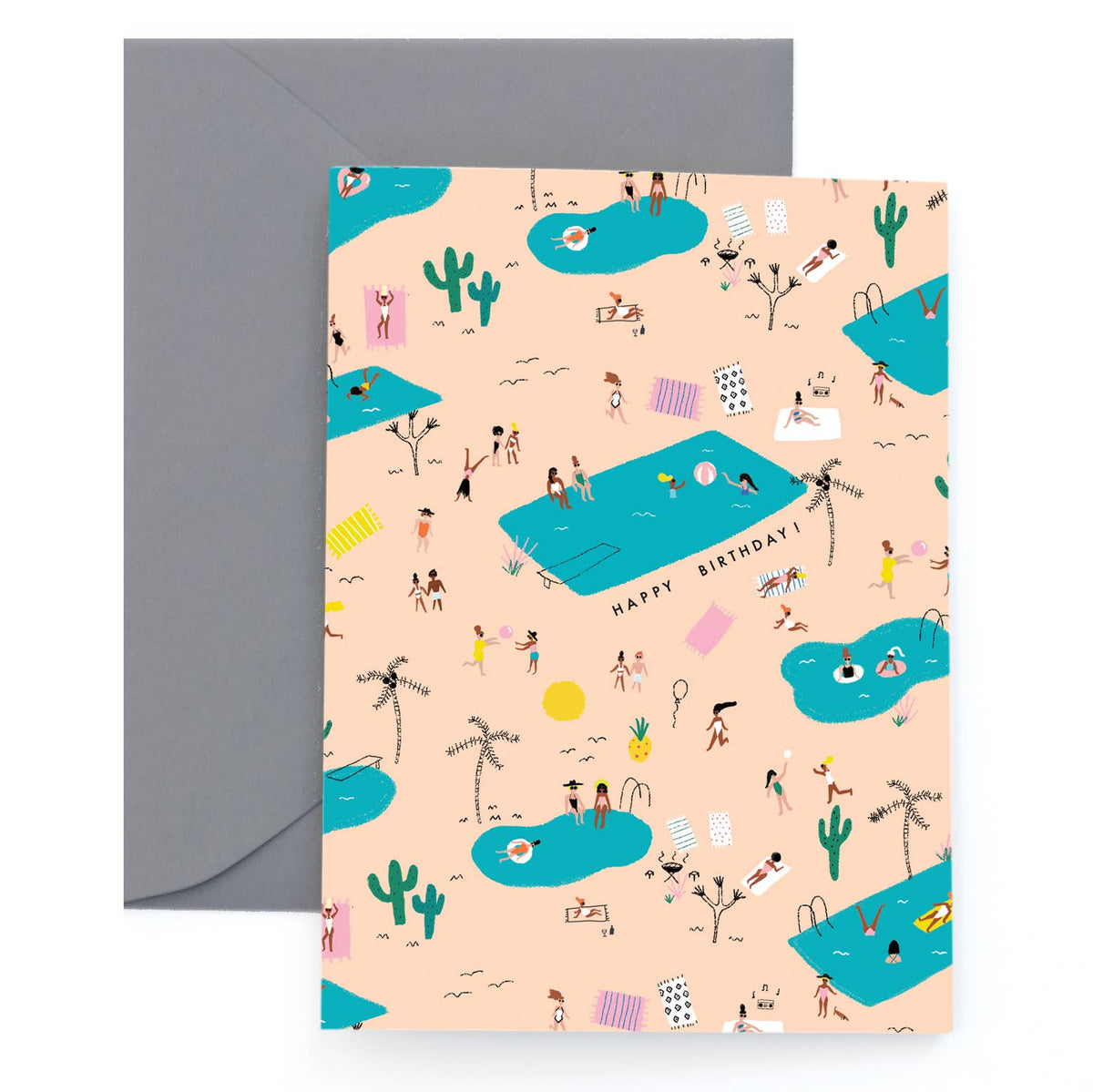 Pool Party Forever Birthday Card – Mutual Adoration + POST