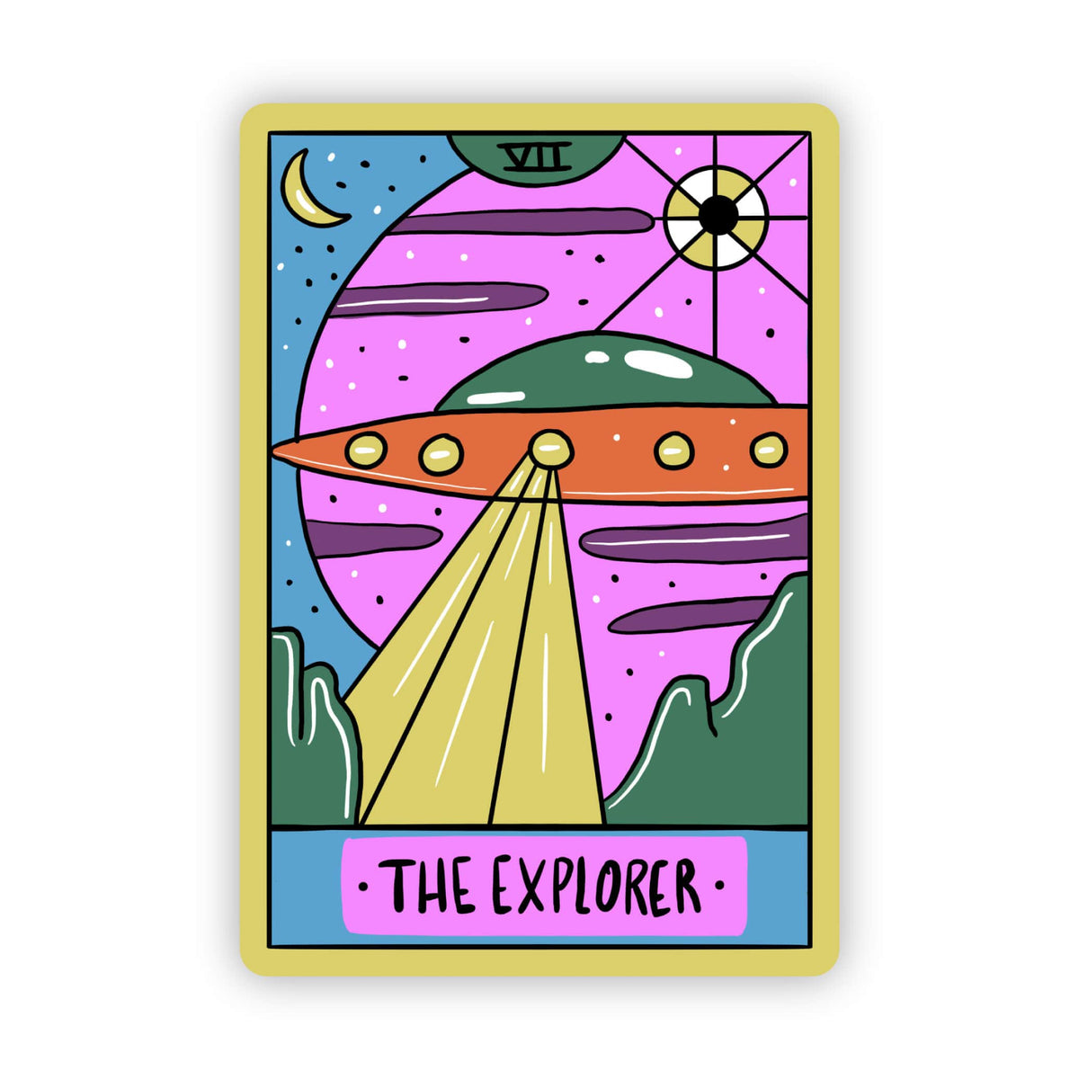 "The Explorer" Outer Space Tarot Card Sticker – Mutual Adoration + POST