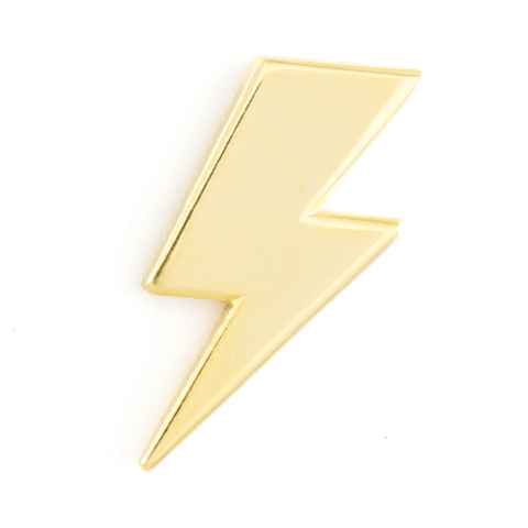 These Are Things - Lightning Bolt Enamel Pin – Mutual Adoration + POST