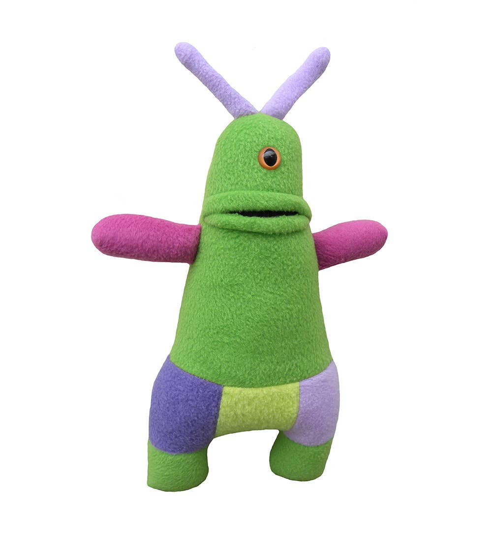 Green + Purple Cyclops Stuffed Creature – Mutual Adoration + POST