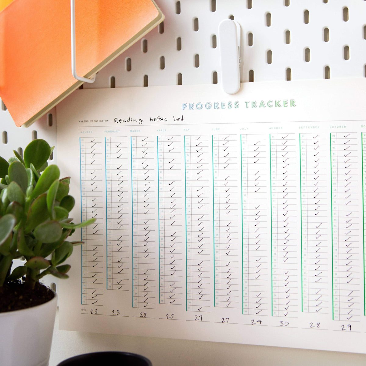 Progress Tracker Planner Poster – Mutual Adoration + POST