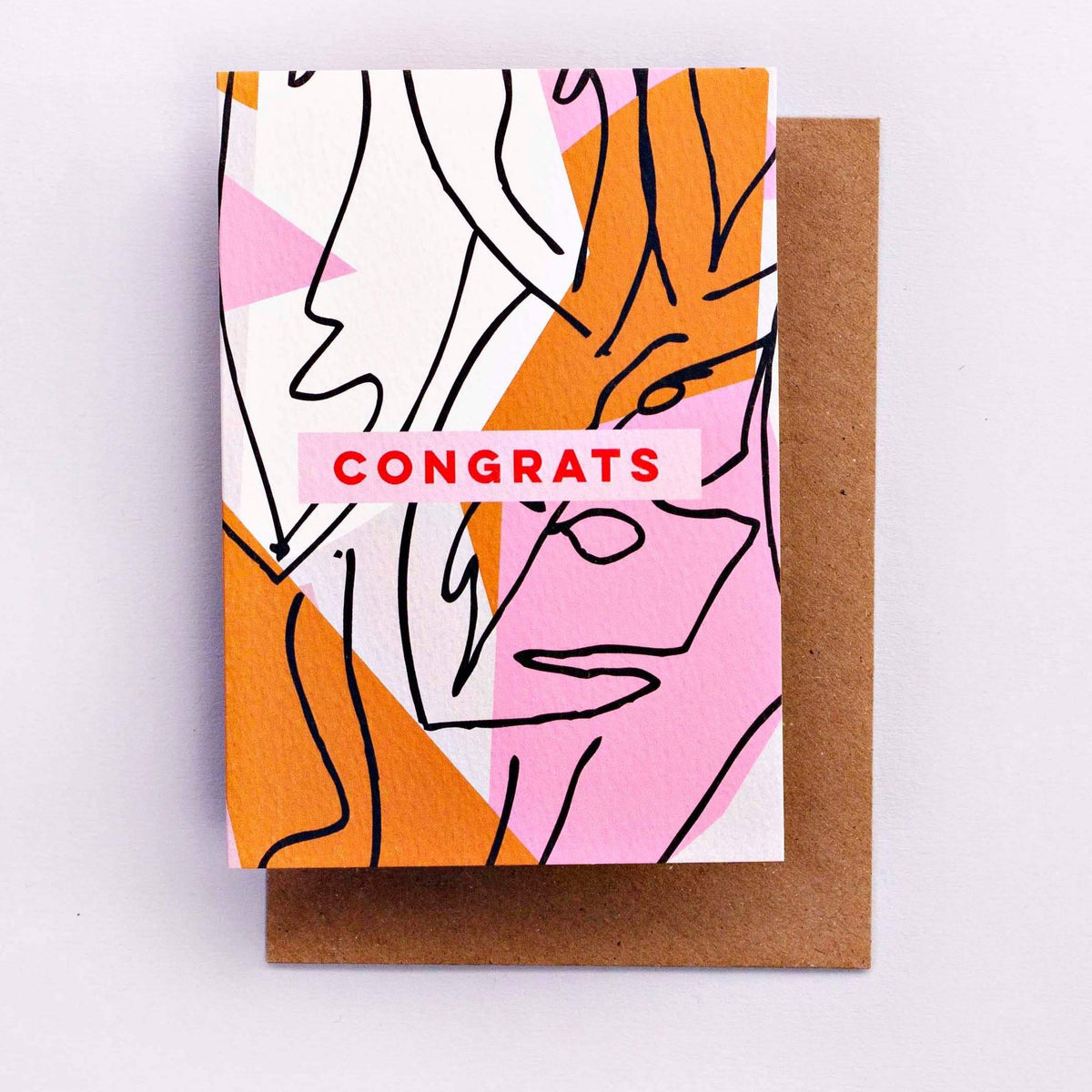Illustrated Shapes Congrats Card – Mutual Adoration + POST