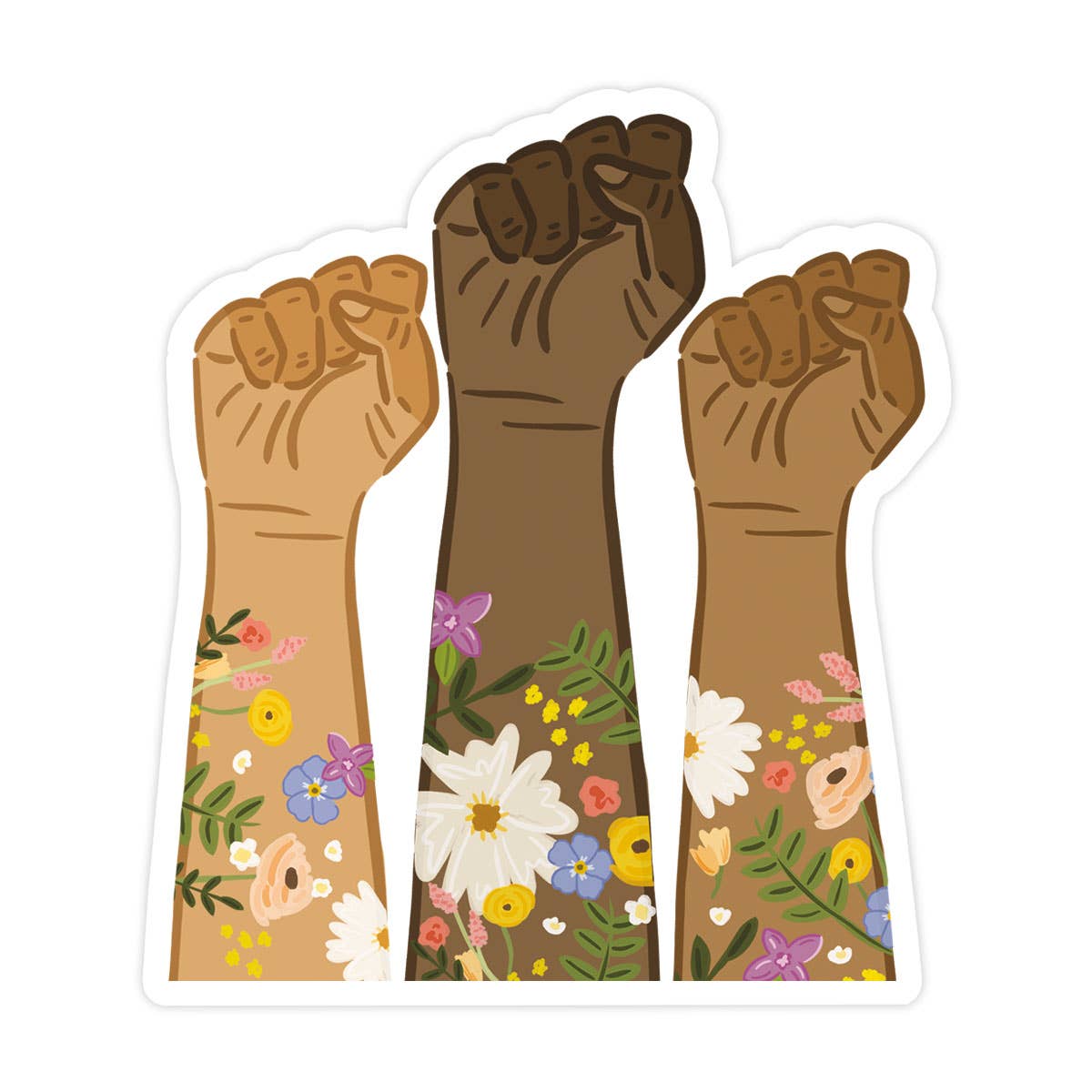 Floral Fists Sticker – Mutual Adoration + POST