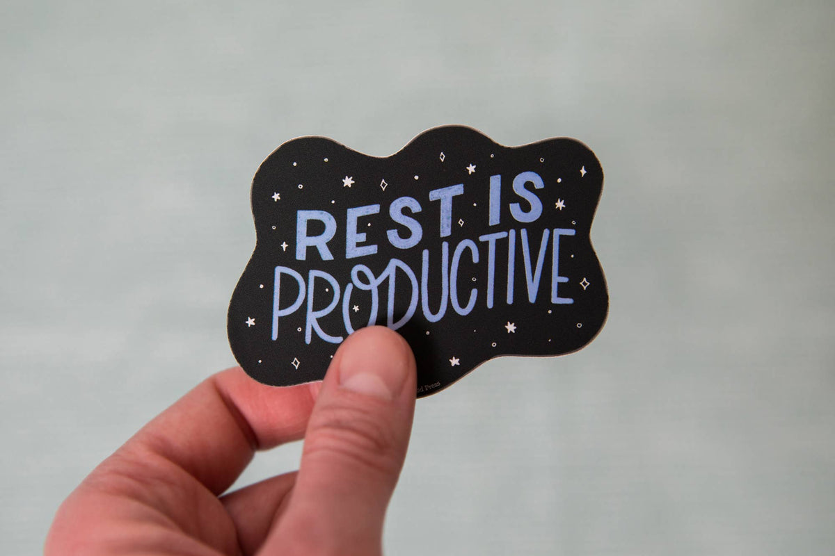 Rest is Productive Vinyl Sticker – Mutual Adoration + POST