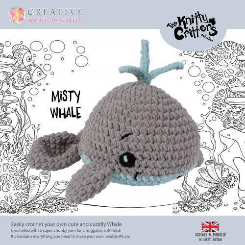 Knitty Critters Misty Whale Crochet Kit – Mutual Adoration + POST