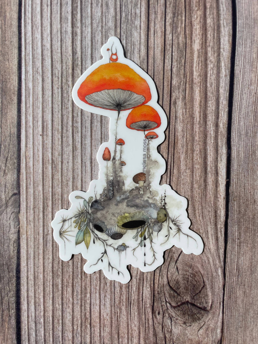 Beast-Mode Mushroom Sticker – Mutual Adoration + POST