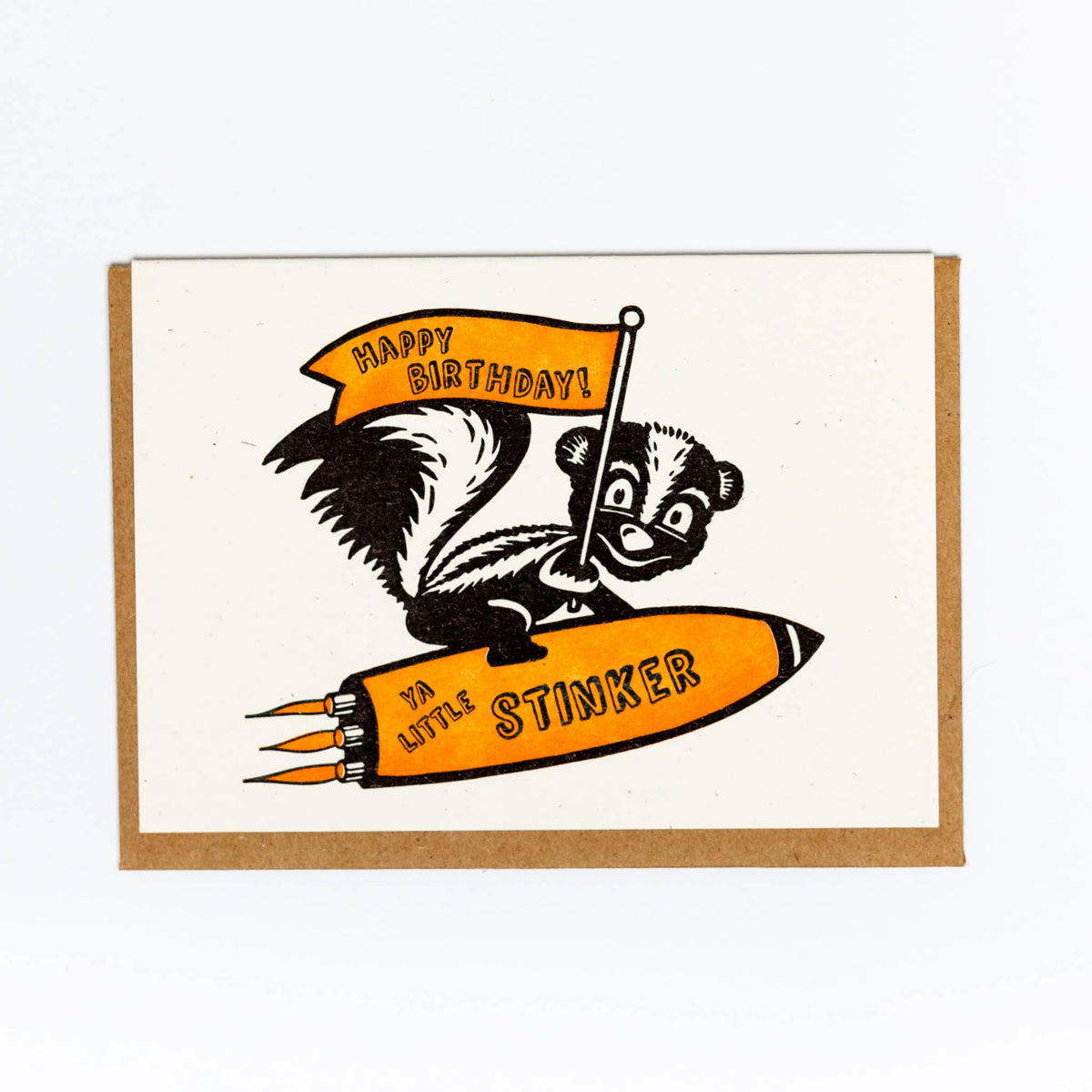 Skunk Birthday Greeting Card – Mutual Adoration + POST