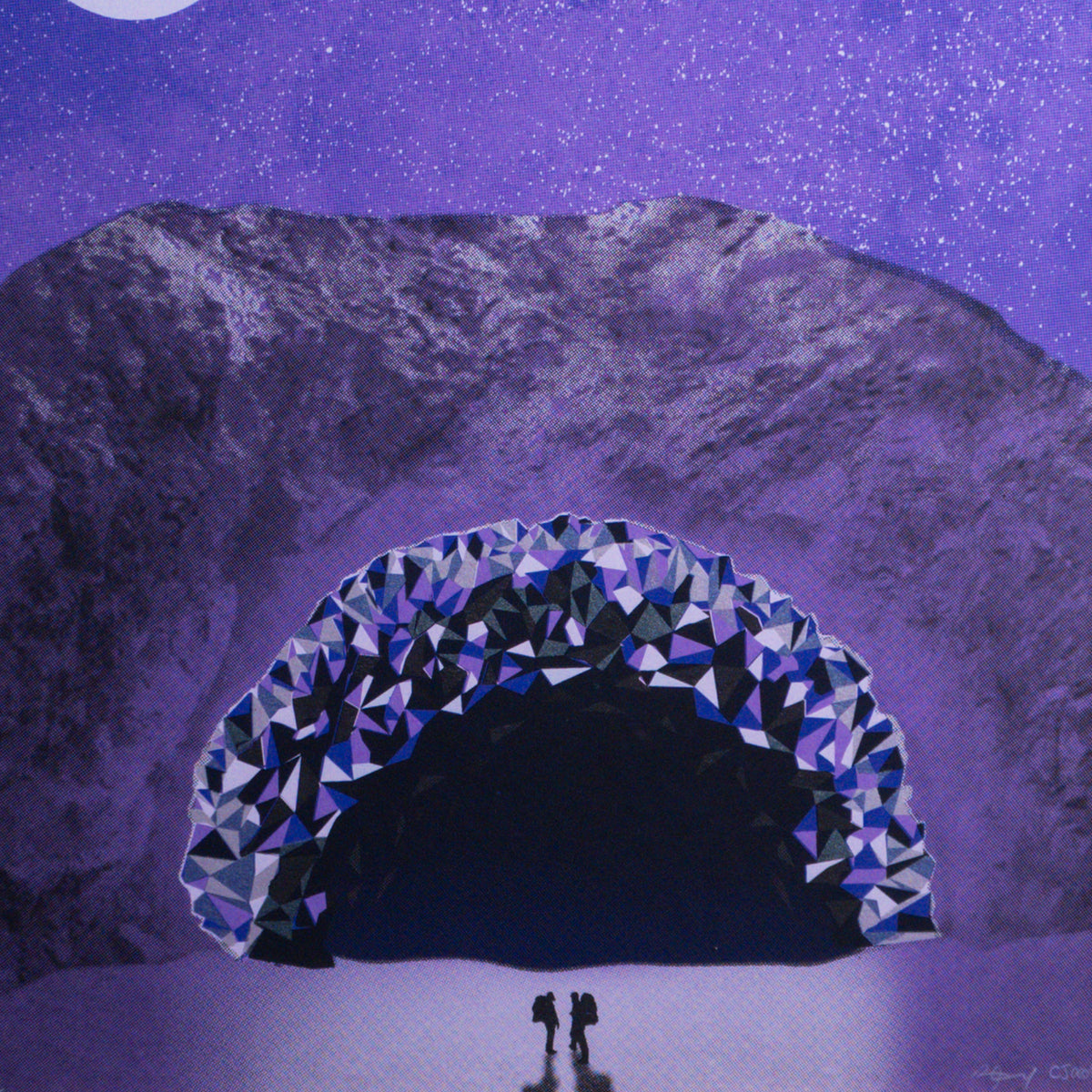 Geode Cave Screen Print in Custom Made Frame – Mutual Adoration + POST