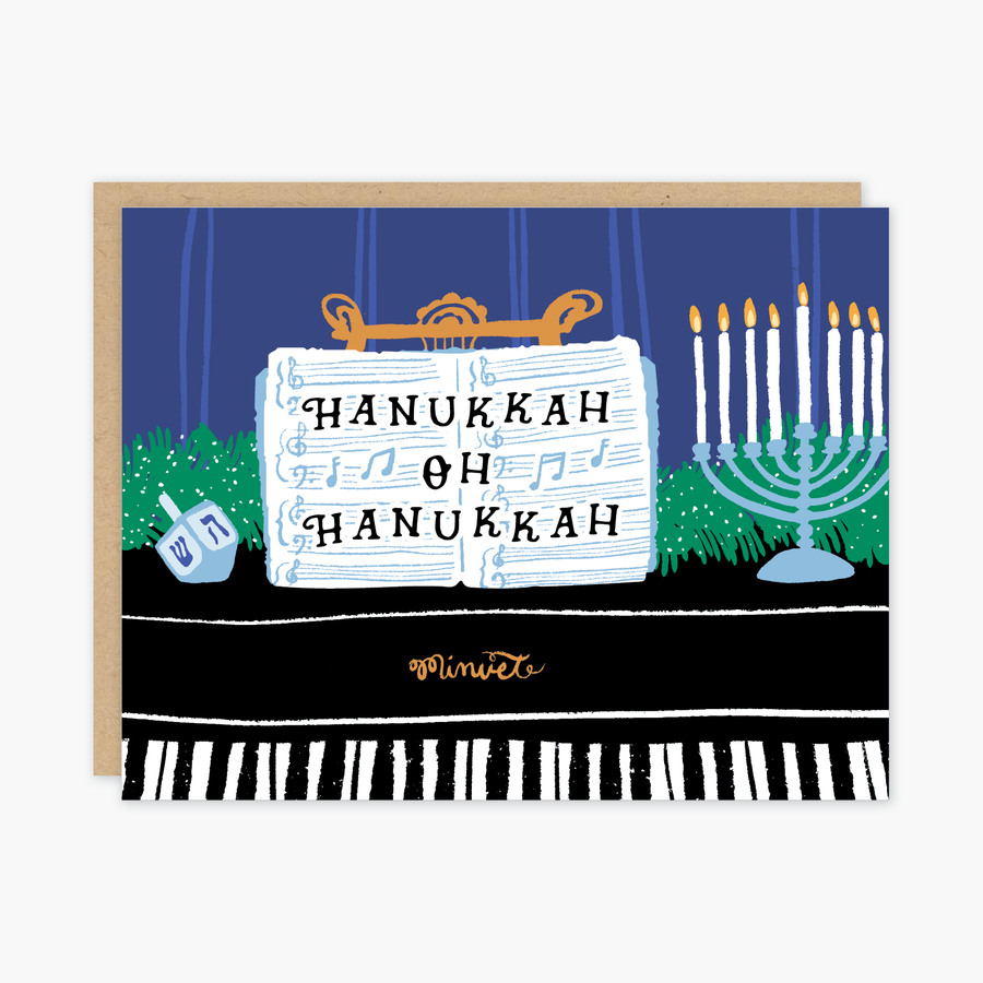 Piano Hanukkah Card – Mutual Adoration + POST
