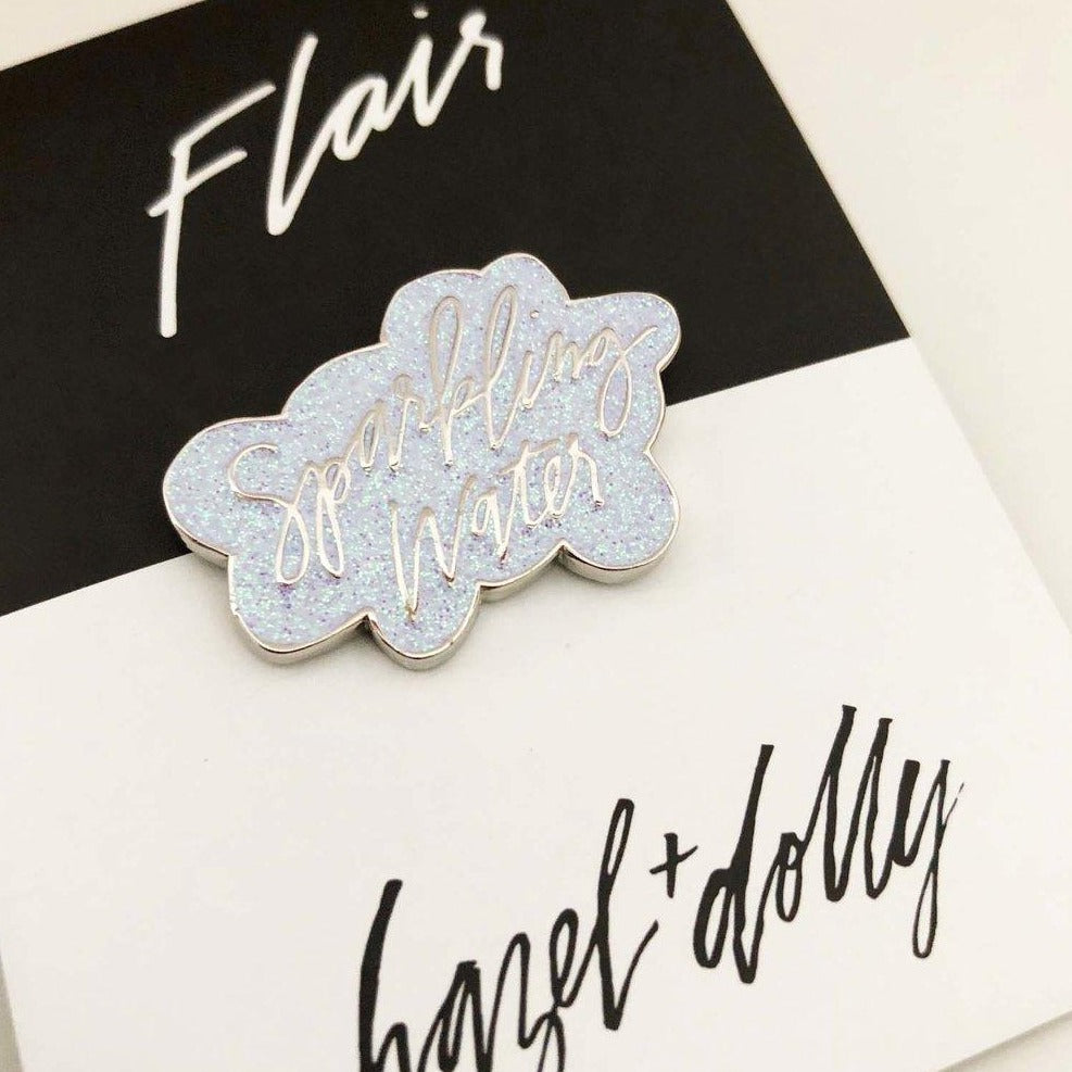 Sparkling Water Enamel Pin – Mutual Adoration + POST