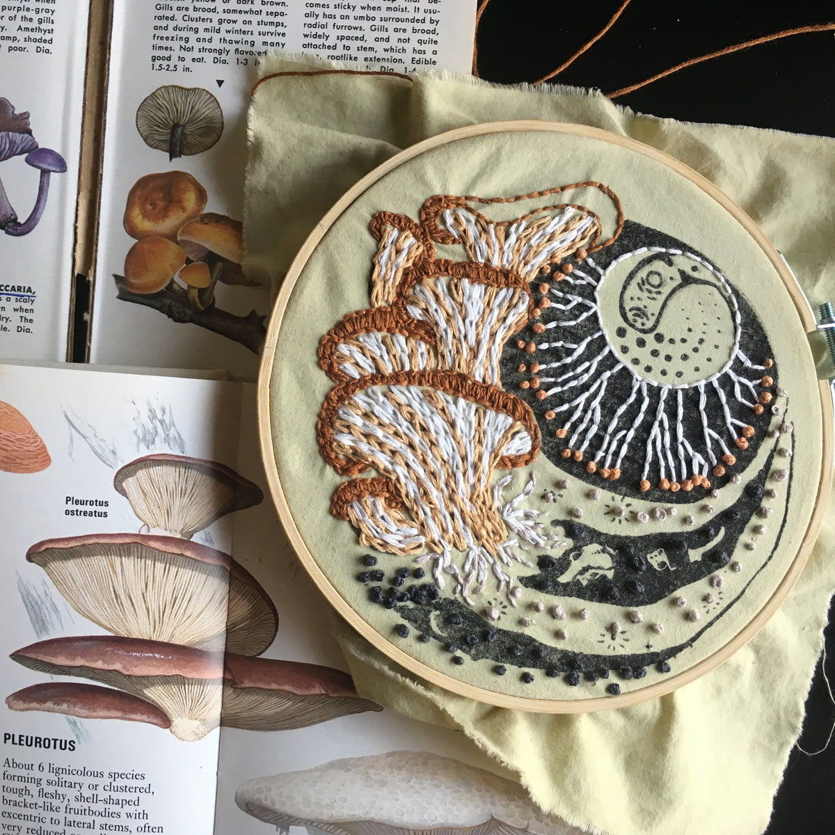 Super Fungi Mushroom Embroidery Kit – Mutual Adoration + POST