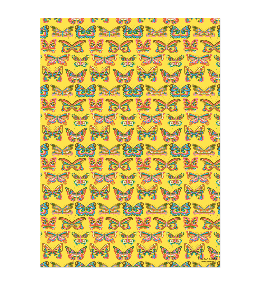 Psychedelic Butterflies Wrapping Paper Roll – Mutual Adoration + POST