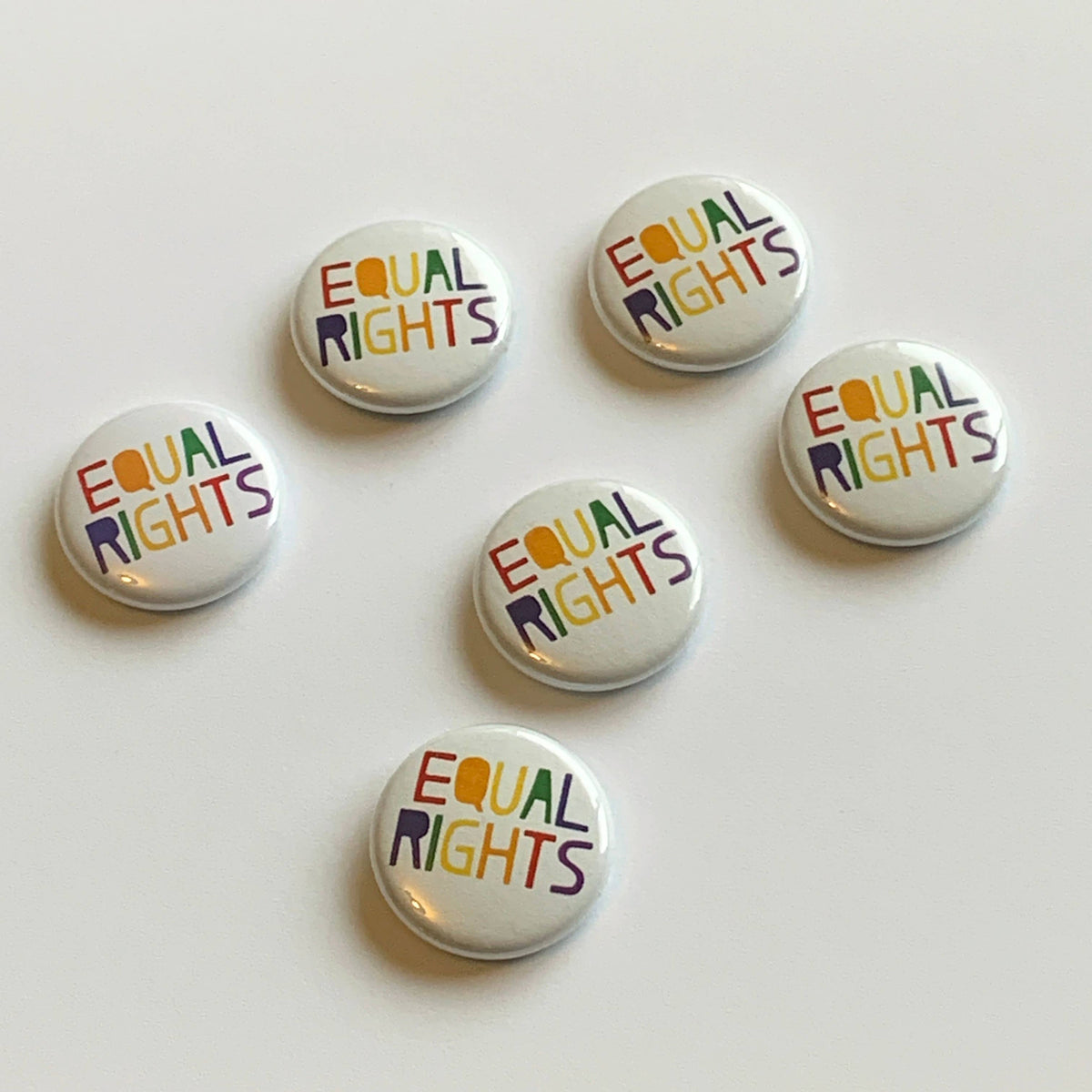 Equal Rights Pride Pinback Button – Mutual Adoration + POST