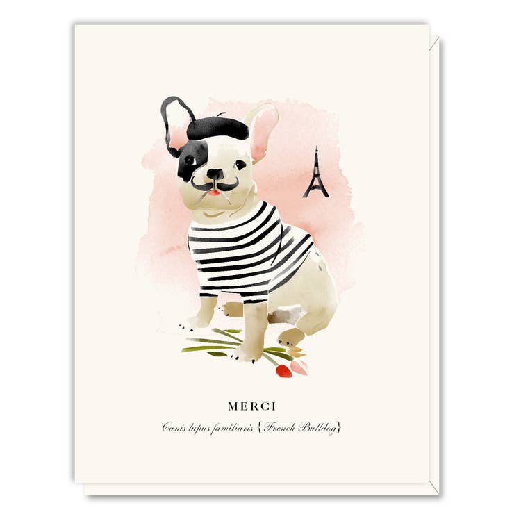 Merci Frenchie Thank You Card – Mutual Adoration + POST