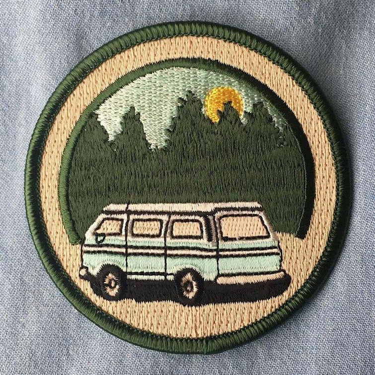 Vintage Van Life Embroidered Patch – Mutual Adoration + POST
