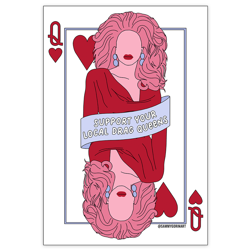 Support Your Local Drag Queens Sticker – Mutual Adoration + POST