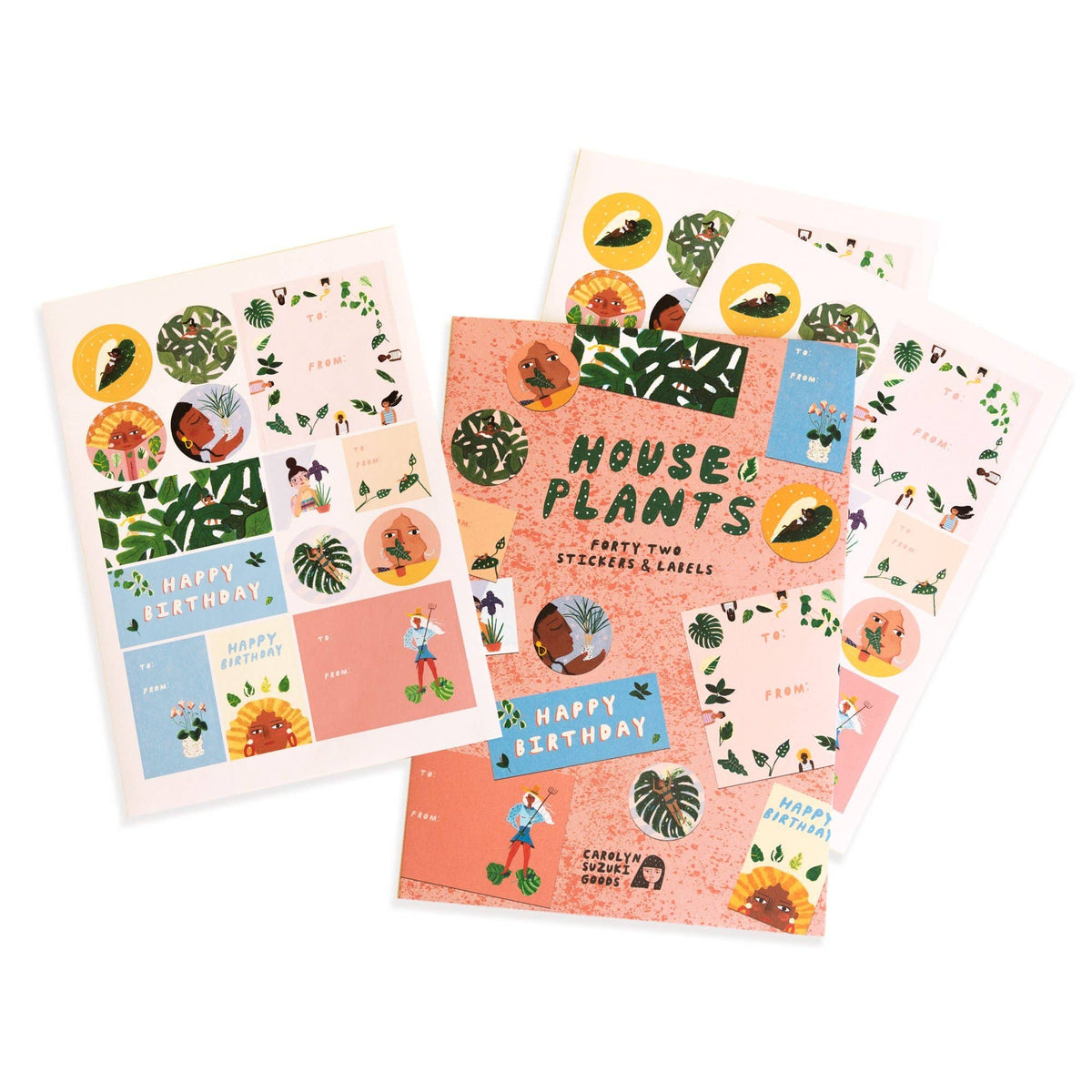 House Plants 42 Sticker + Label Set – Mutual Adoration + POST